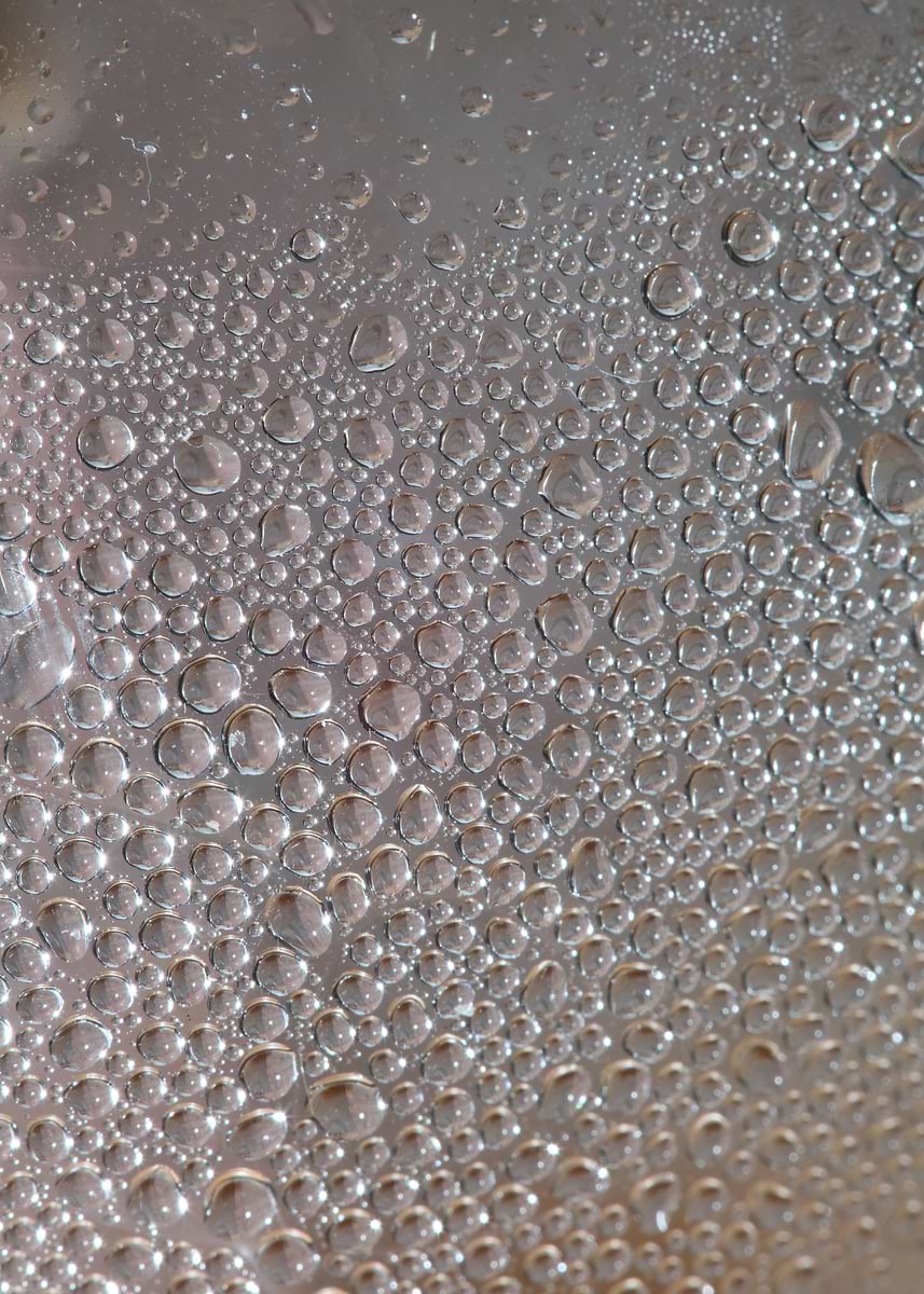 'Water droplets close up' Poster, picture, metal print, paint by ...