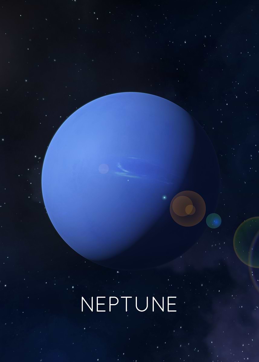 'Neptune' Poster, picture, metal print, paint by TSG Art | Displate