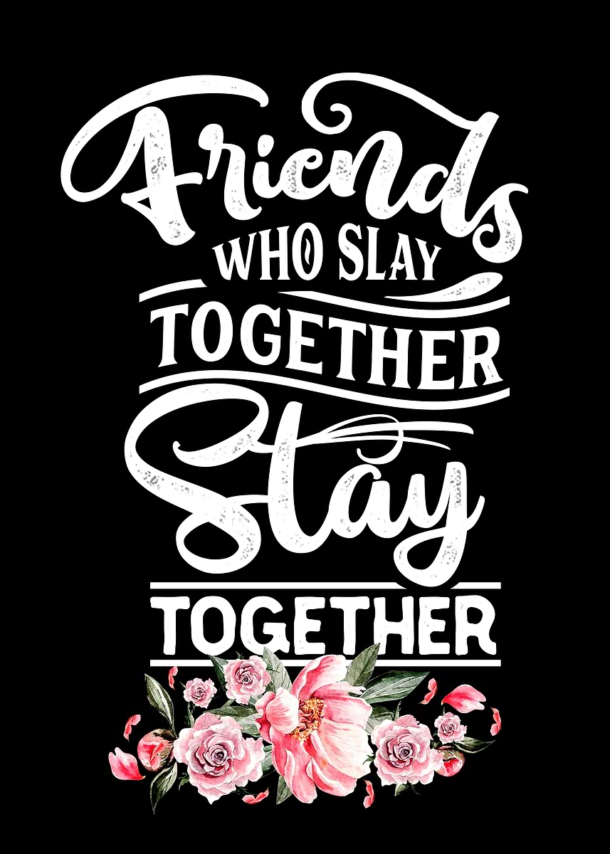 'Stay together' Poster, picture, metal print, paint by Juliana RW ...