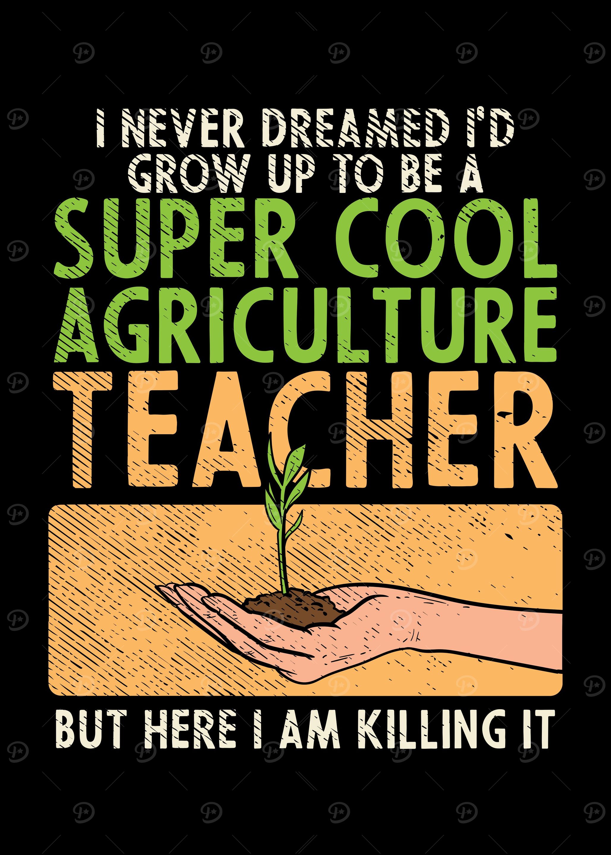 'Agriculture Teacher Gift' Poster, picture, metal print, paint by ...