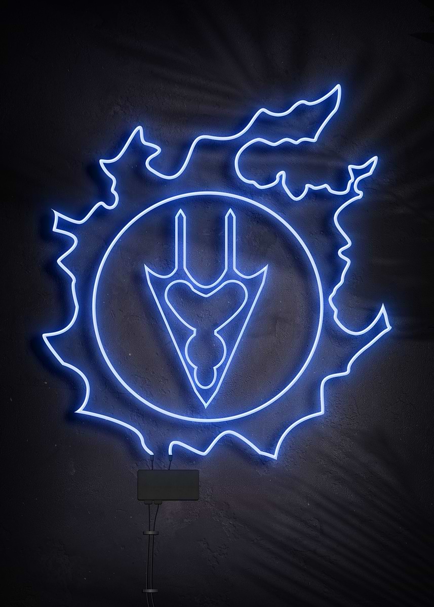 'Final Fantasy XIV DRG Neon' Poster, picture, metal print, paint by Ze ...