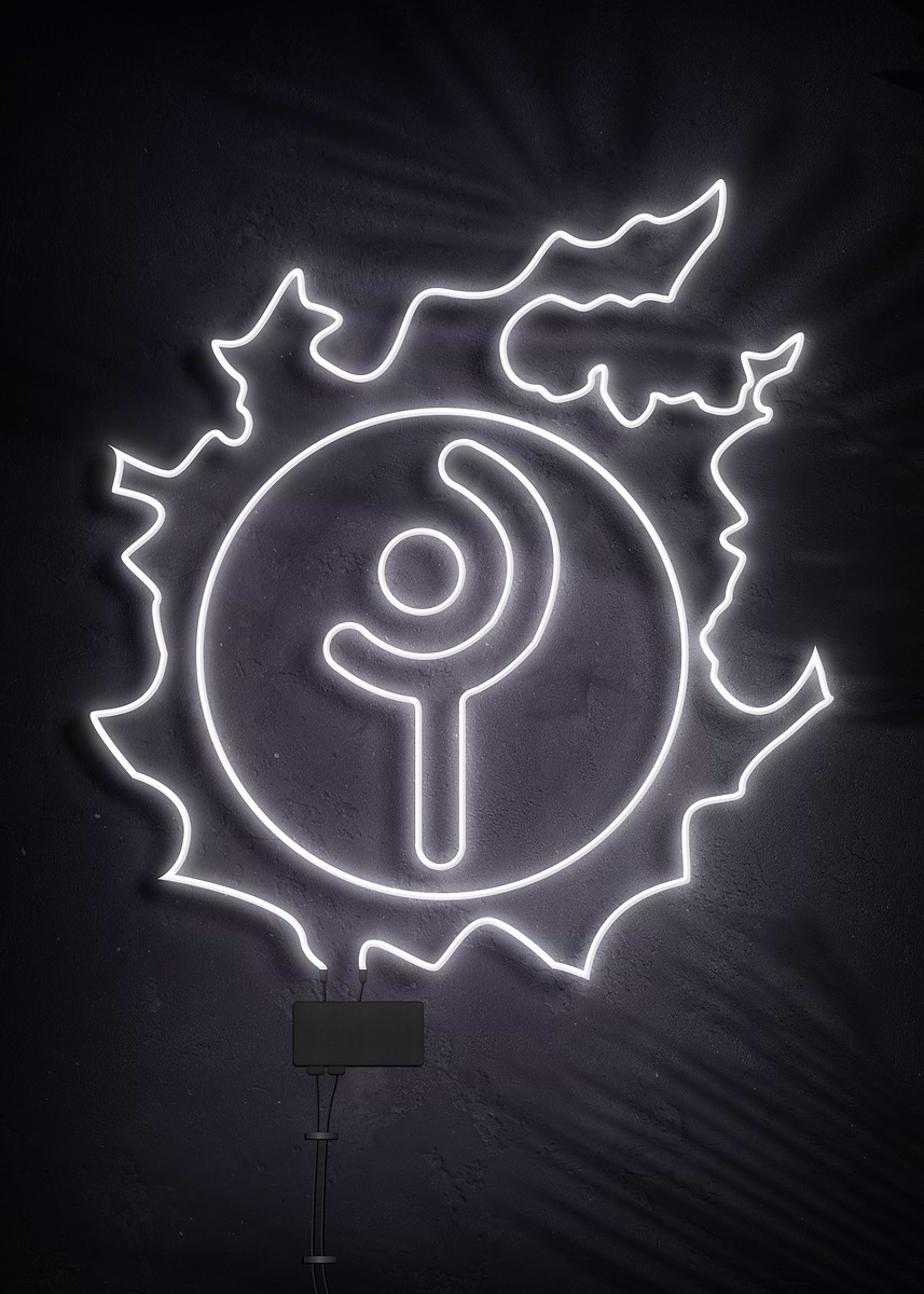 'Final Fantasy XIV WHM Neon' Poster, picture, metal print, paint by Ze ...