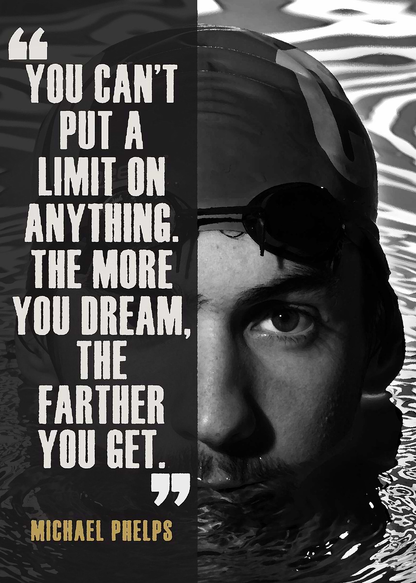'Michael Phelps ' Poster, picture, metal print, paint by Julia Moreno ...