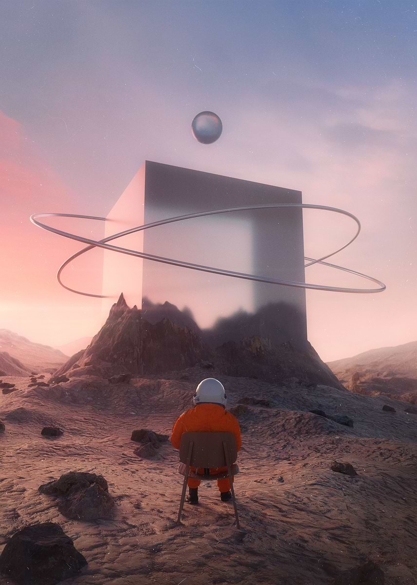 'The Cube' Poster, picture, metal print, paint by MarcoZagara | Displate