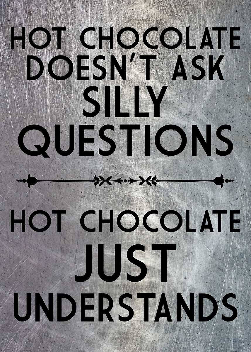 'HOT CHOCOLATE METALLIC' Poster, picture, metal print, paint by Atomic ...