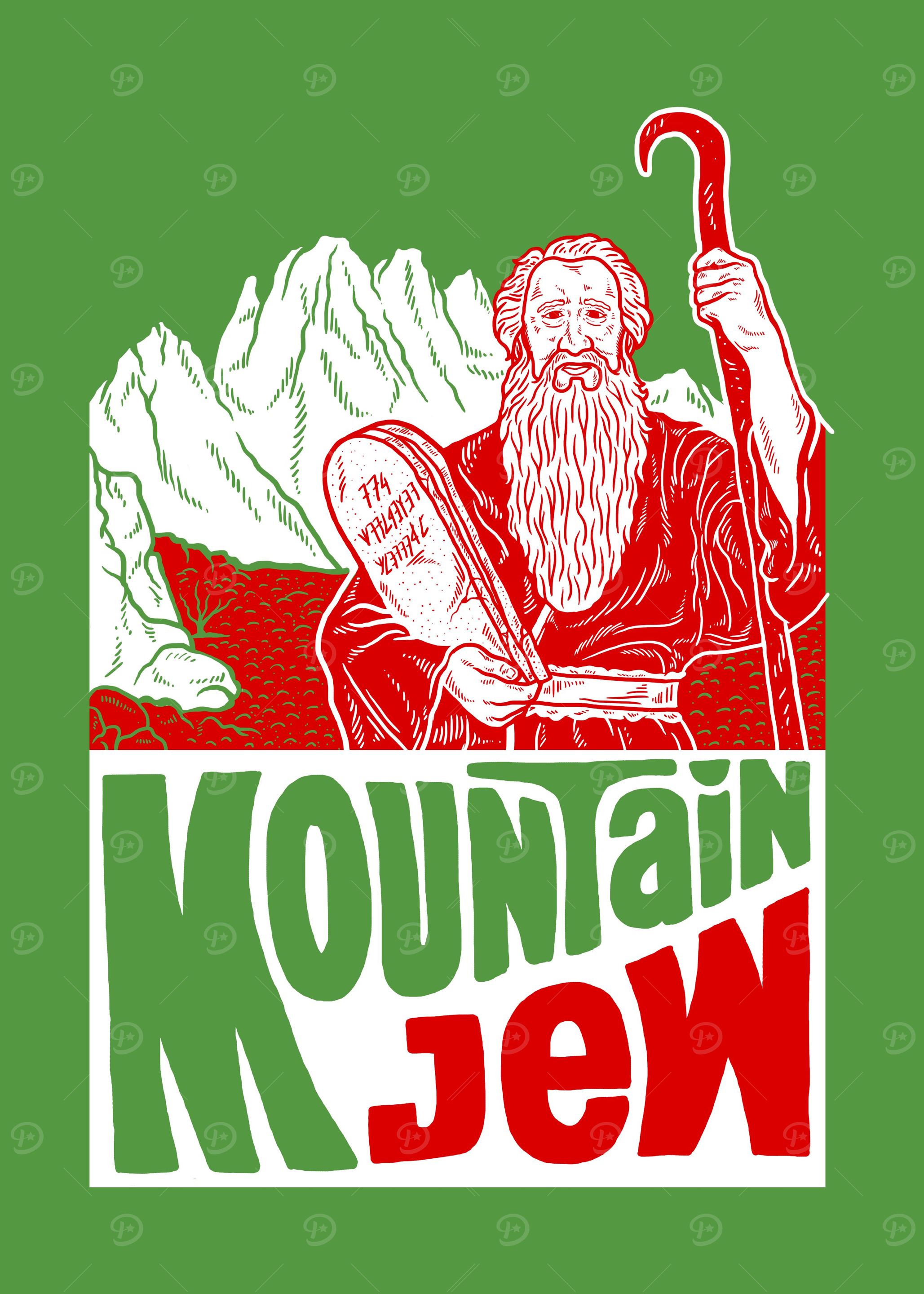 'Mountain Jew' Poster, picture, metal print, paint by Yipptee | Displate