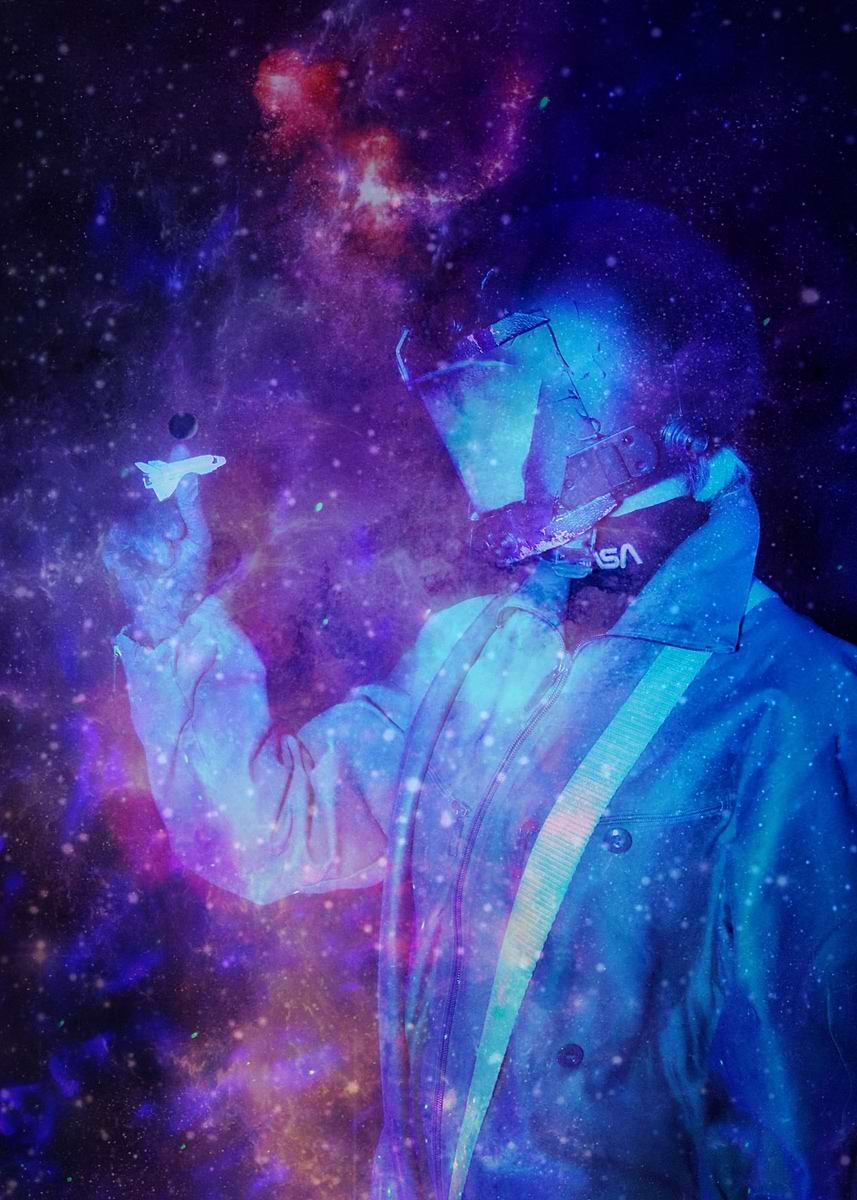 'Galaxy far away' Poster, picture, metal print, paint by Marco ...