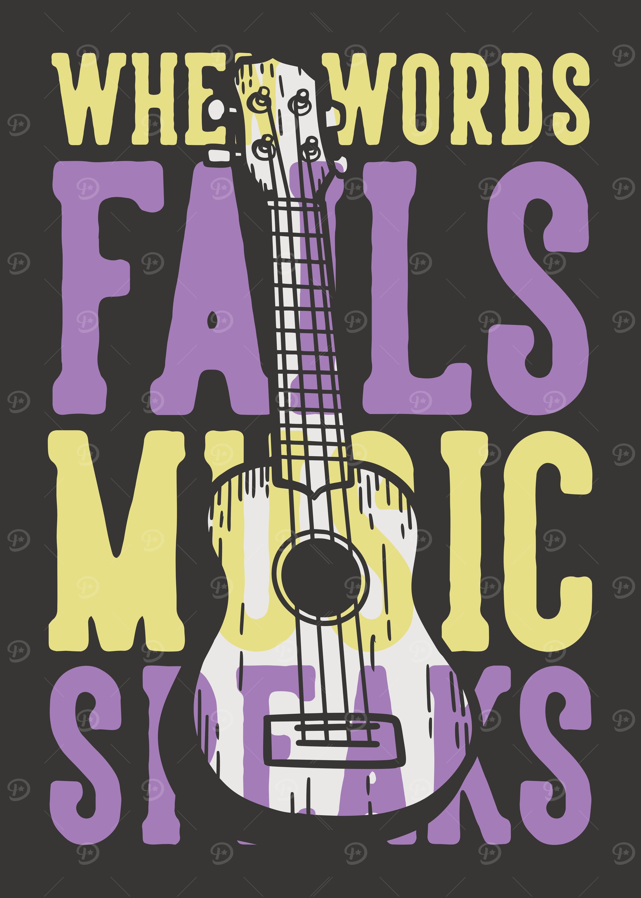 'MUSIC SPEAKS' Poster, picture, metal print, paint by StonerPlates ...