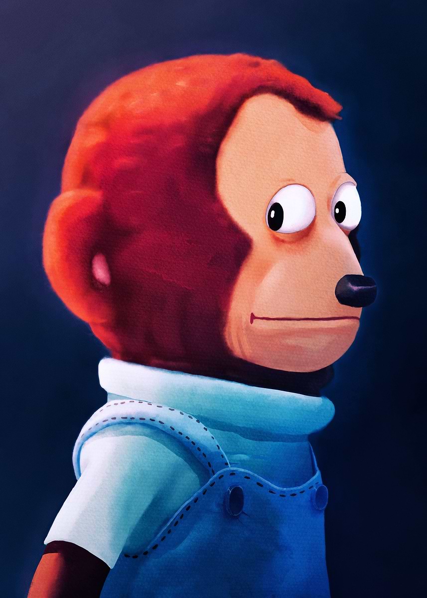 'Monkey Puppet Meme' Poster, picture, metal print, paint by Mashz ...