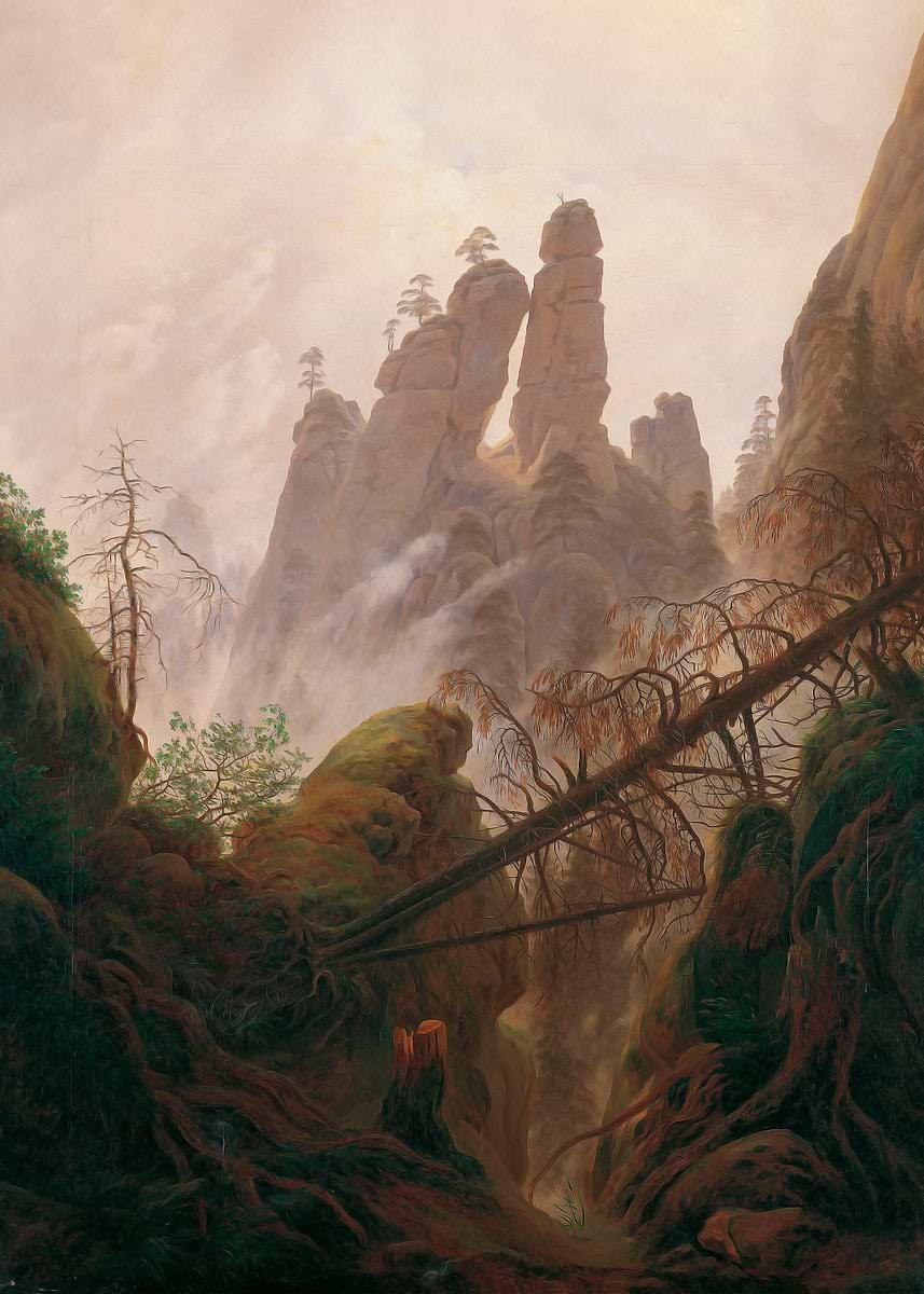'Rocky Landscape' Poster, picture, metal print, paint by Diego The ...