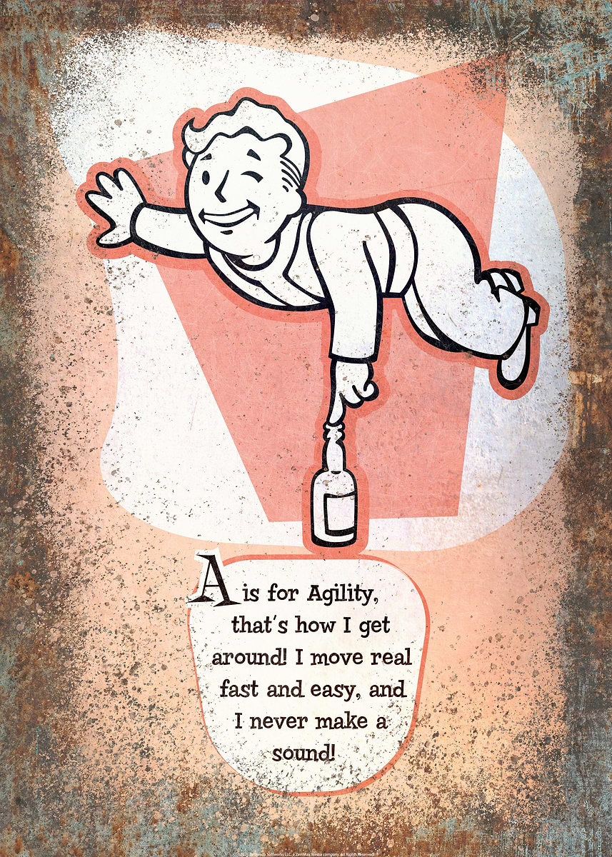 'Agility' Poster, picture, metal print, paint by Fallout | Displate