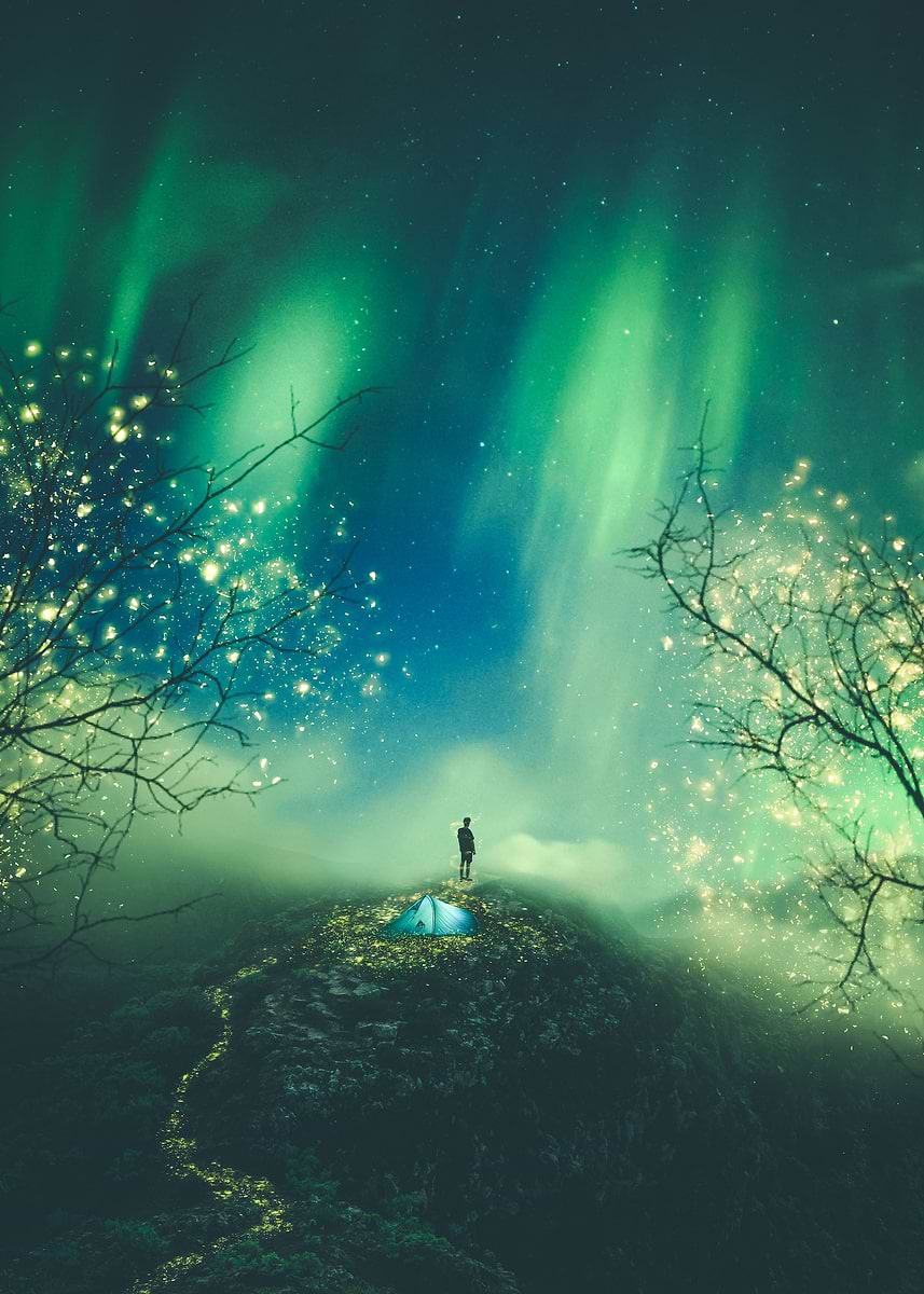 'AFTERLIFE' Poster, picture, metal print, paint by Aron Visuals | Displate