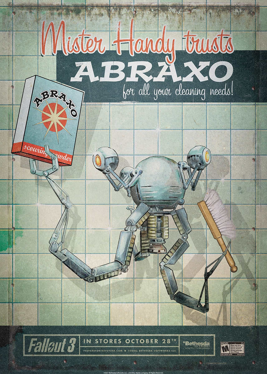 'Abraxo' Poster, picture, metal print, paint by Fallout | Displate