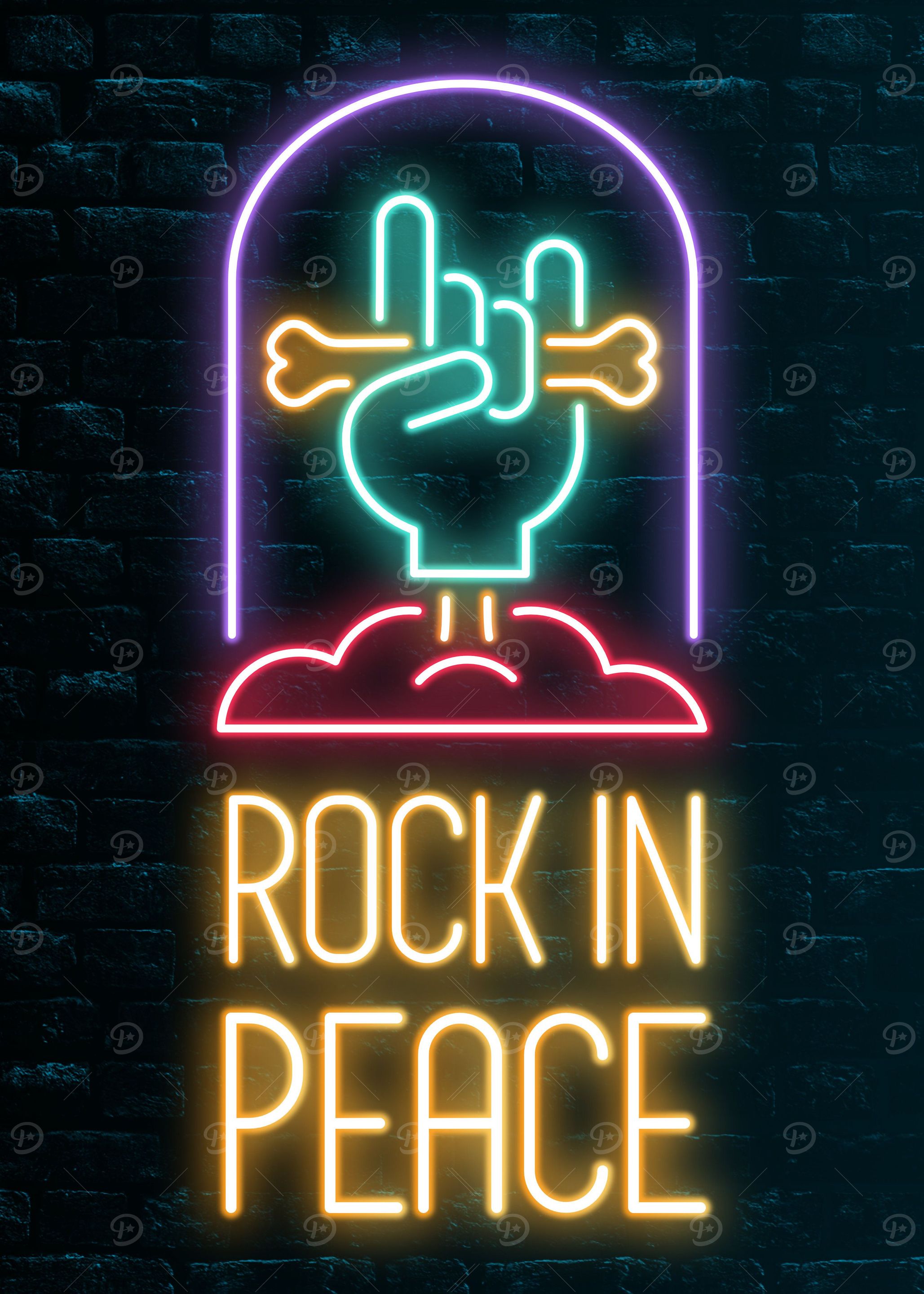 'Retro Neon Vol 31' Poster, picture, metal print, paint by afdesign ...