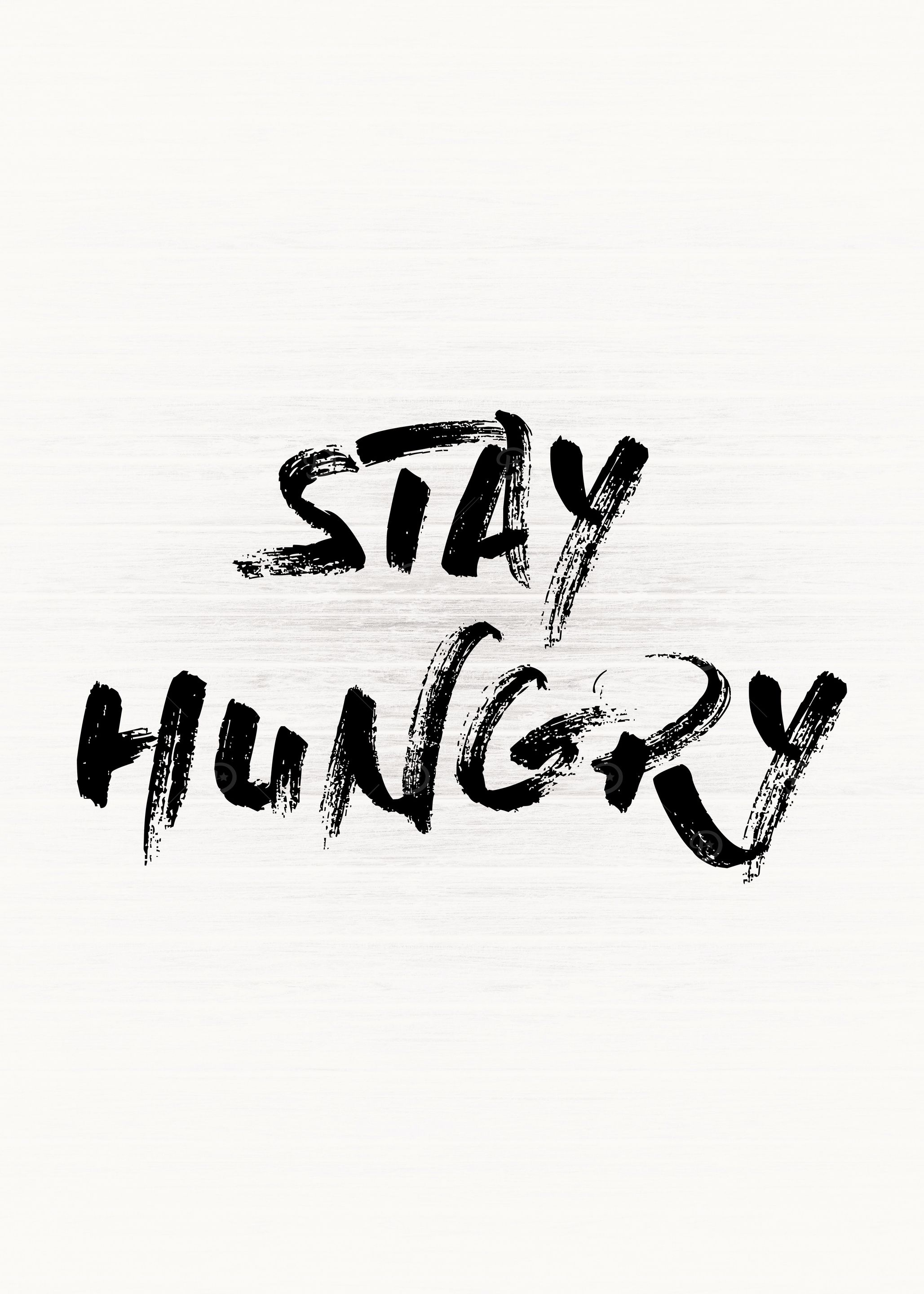 'Stay Hungry' Poster, picture, metal print, paint by Susumu | Displate