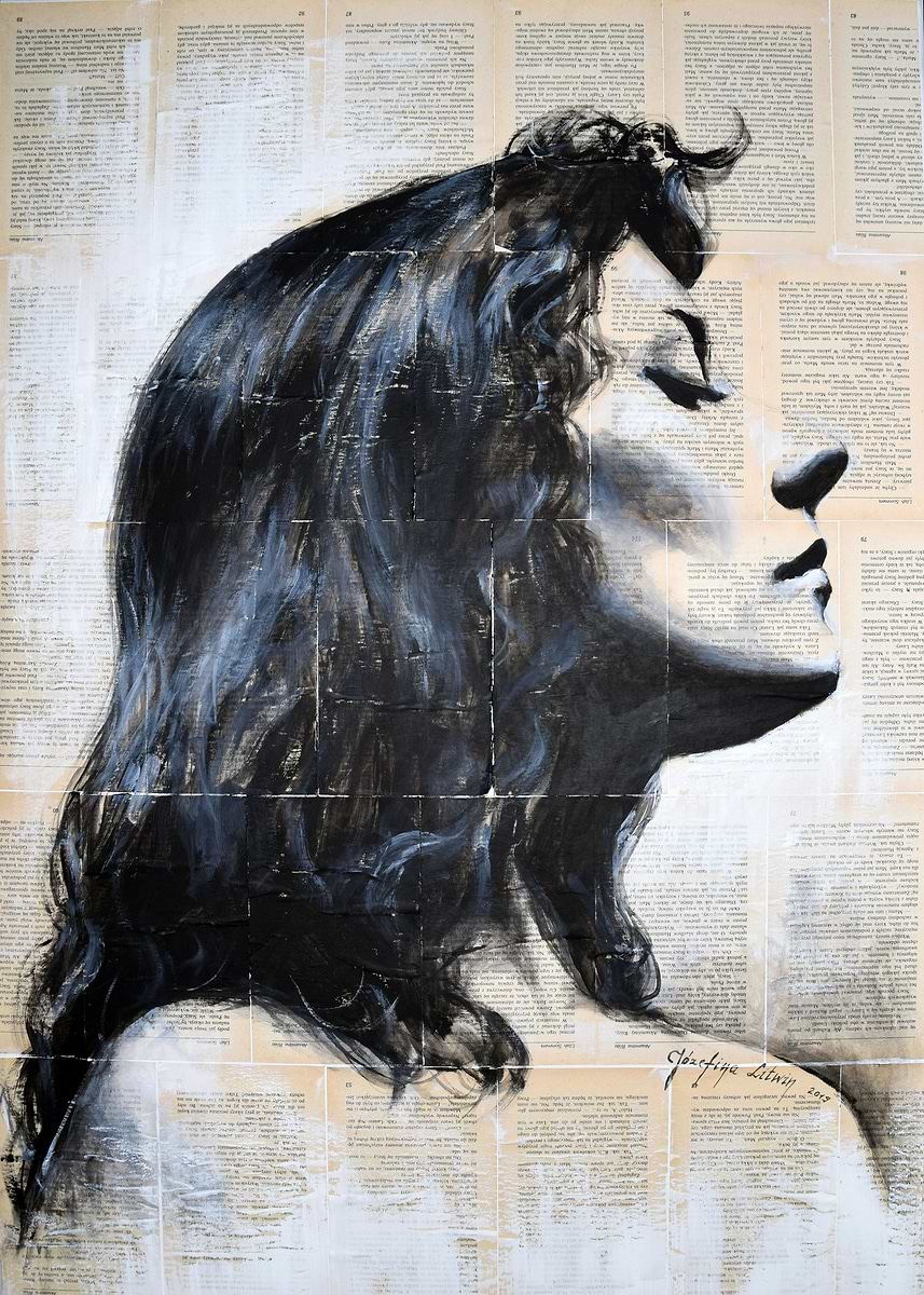 'Queen of Poetry portrait ' Poster, picture, metal print, paint by ...