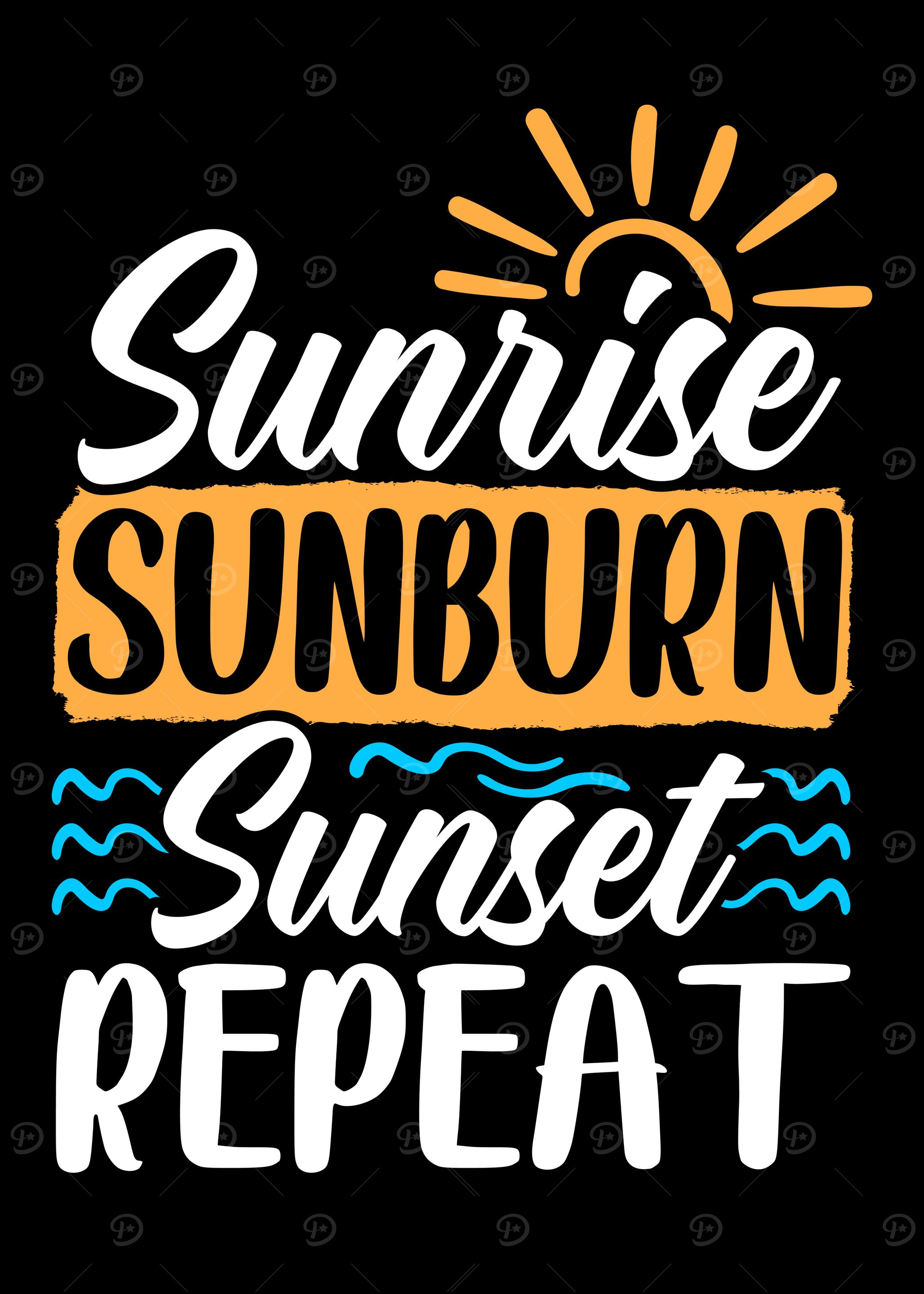 'Sunrise Sunburn Sunset' Poster, picture, metal print, paint by NAO ...