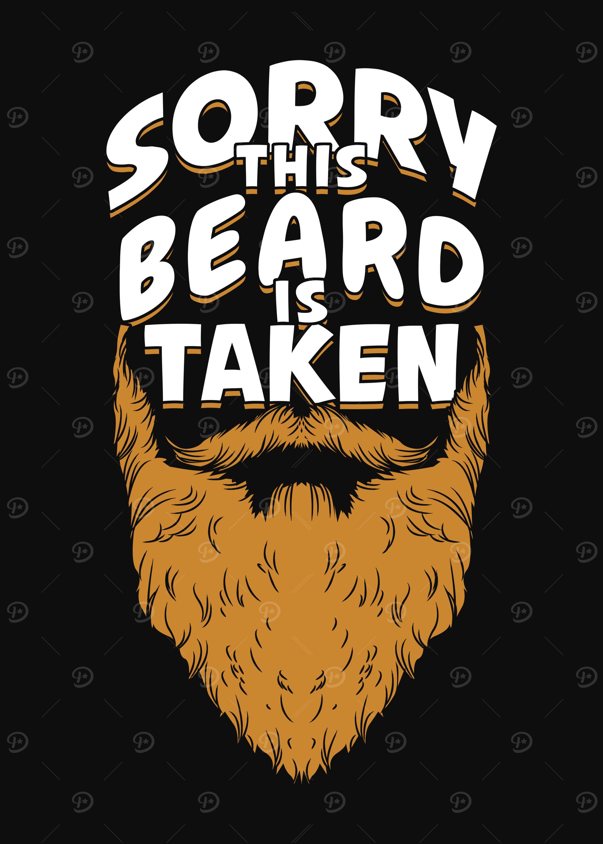 'Beard Bearded Man Design ' Poster, picture, metal print, paint by ...