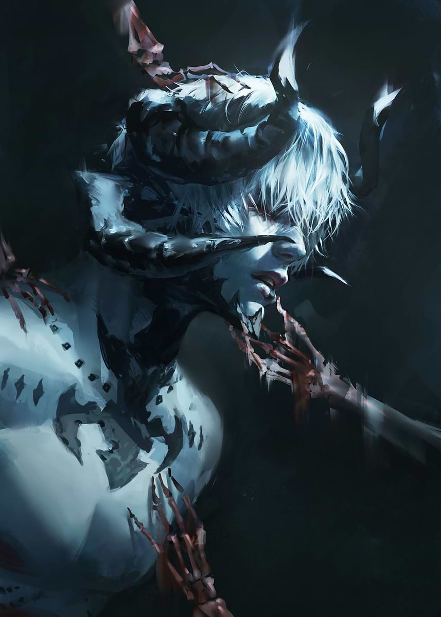 'Au Ra' Poster, picture, metal print, paint by AizelKon | Displate