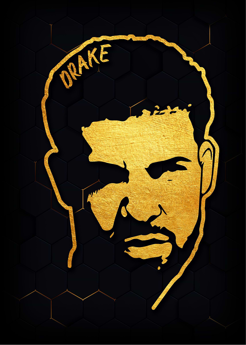 'Drake' Poster, picture, metal print, paint by Vincent Vorce | Displate