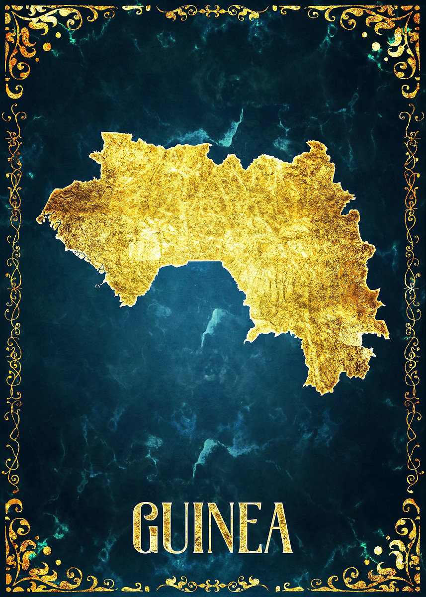 'Guinea' Poster, picture, metal print, paint by SplashDesign | Displate