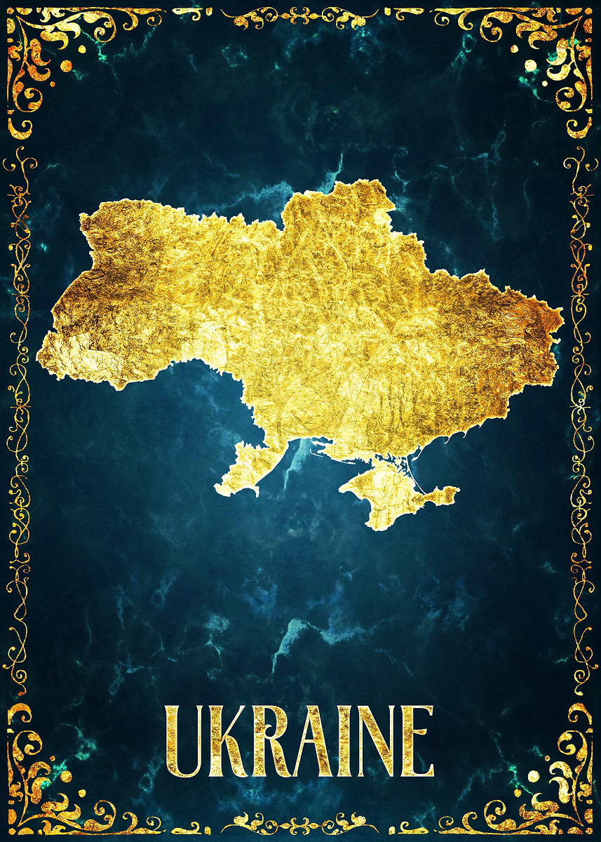 'ukraine' Poster, picture, metal print, paint by SplashDesign | Displate