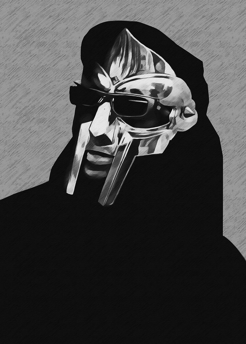 'MF Doom' Poster, picture, metal print, paint by KIMTIEN STUDIO | Displate