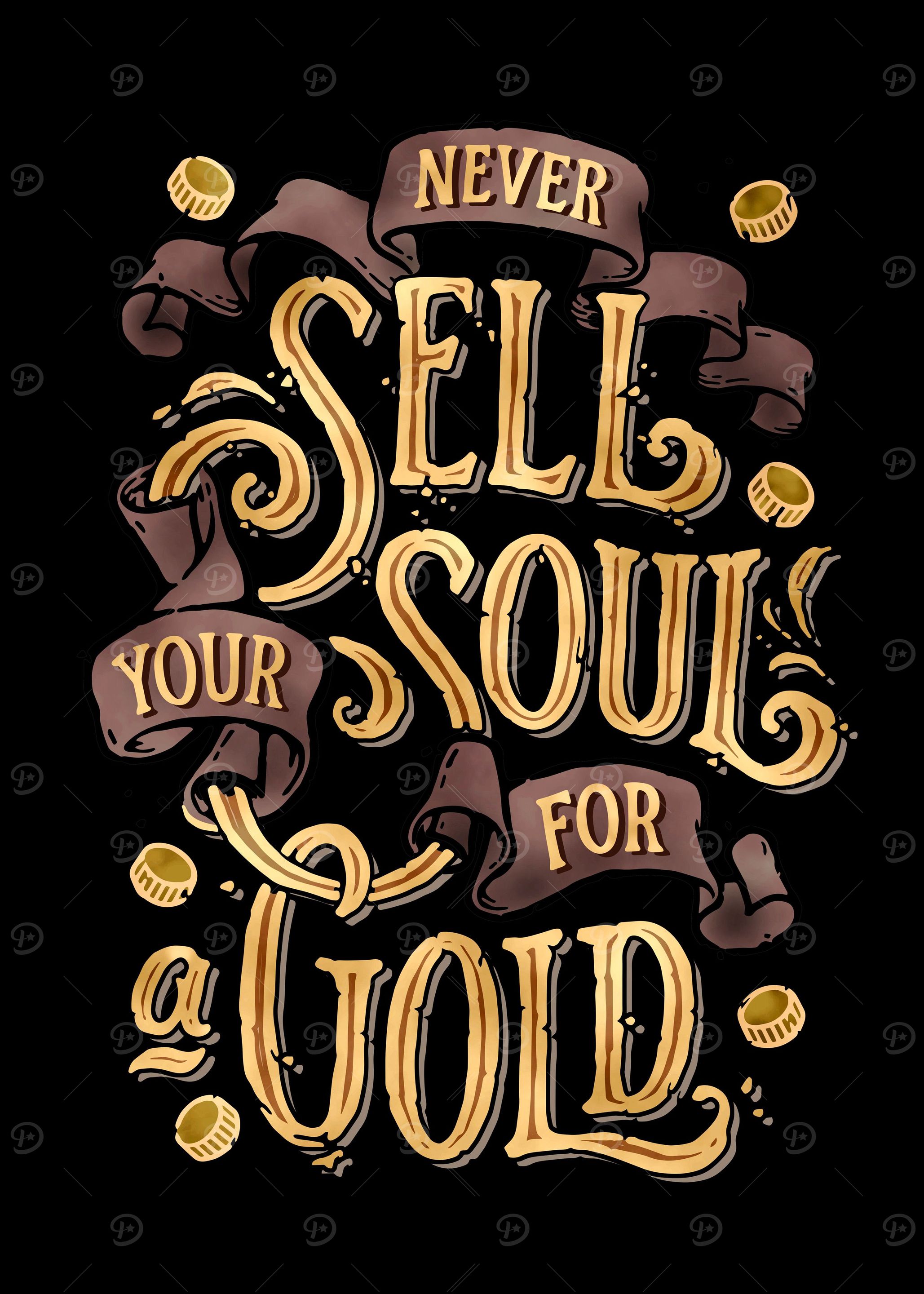 'Gold' Poster, picture, metal print, paint by TerpeneTom | Displate
