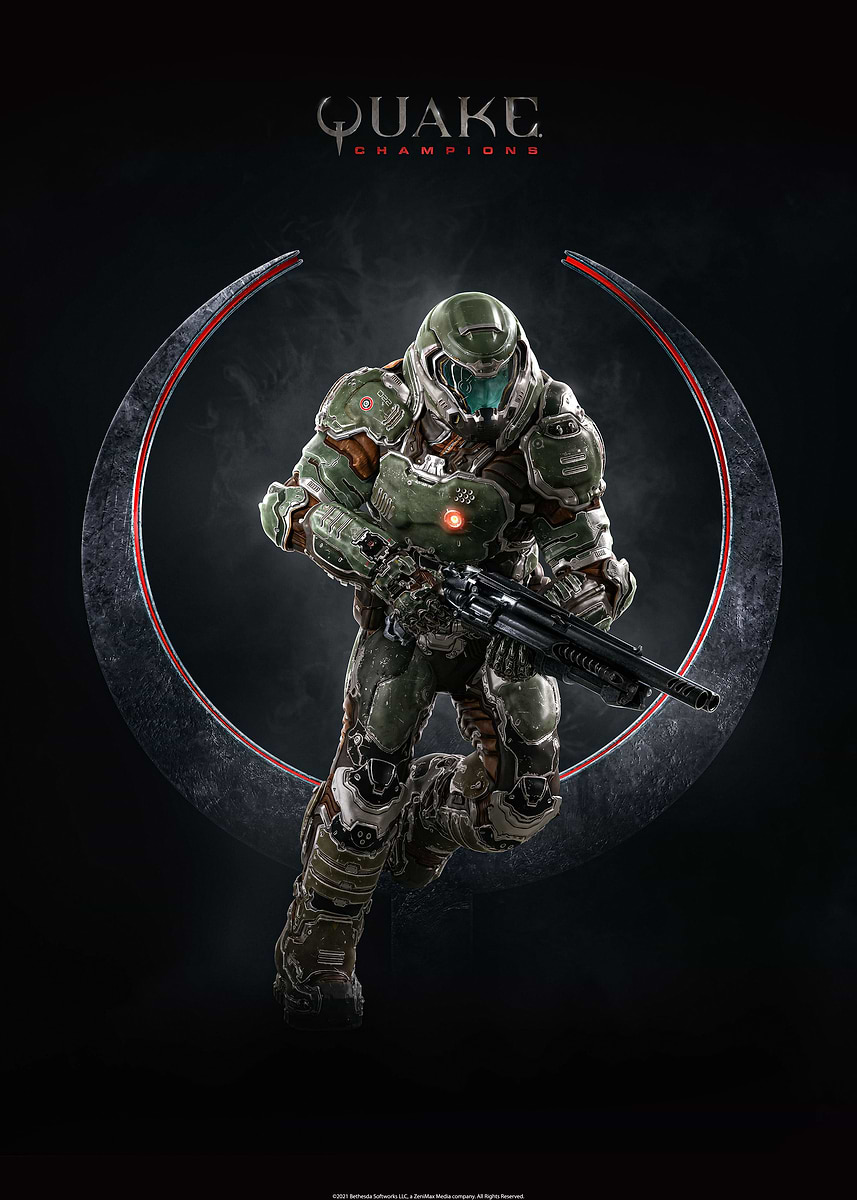 'DOOM Slayer' Poster, picture, metal print, paint by Quake | Displate