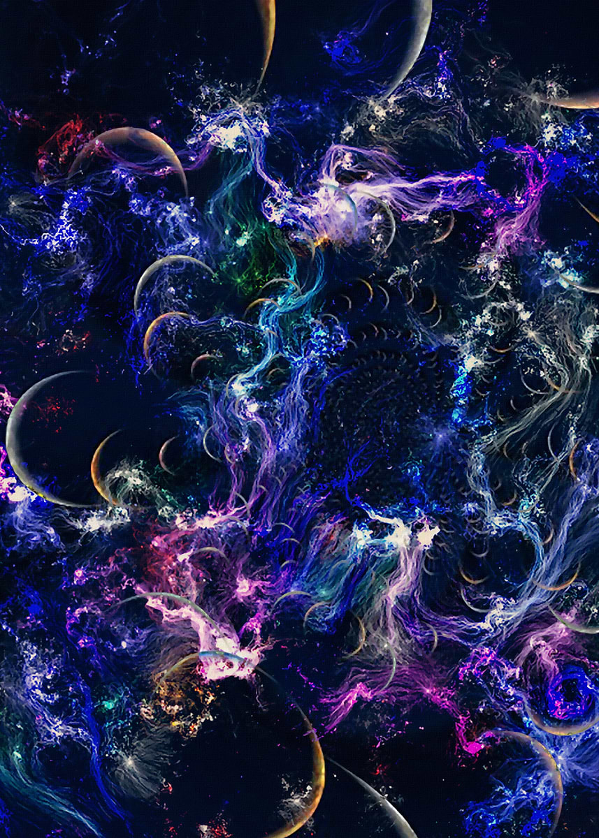'Multiverses' Poster, picture, metal print, paint by Bruce Rolff | Displate