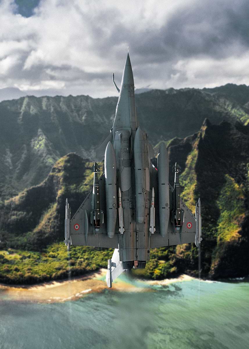'jet : dassault rafale' Poster, picture, metal print, paint by ...