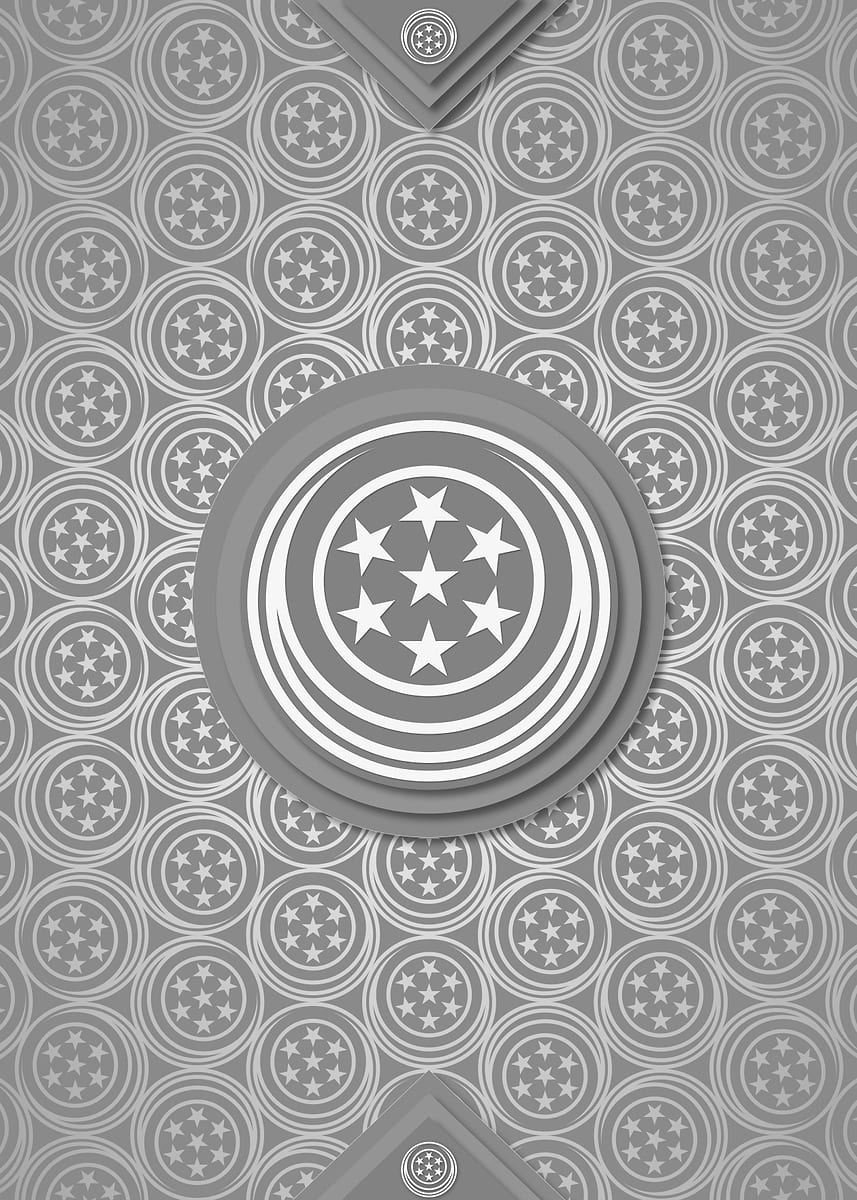 'Geometric Glyph Patterns' Poster, picture, metal print, paint by Holy ...