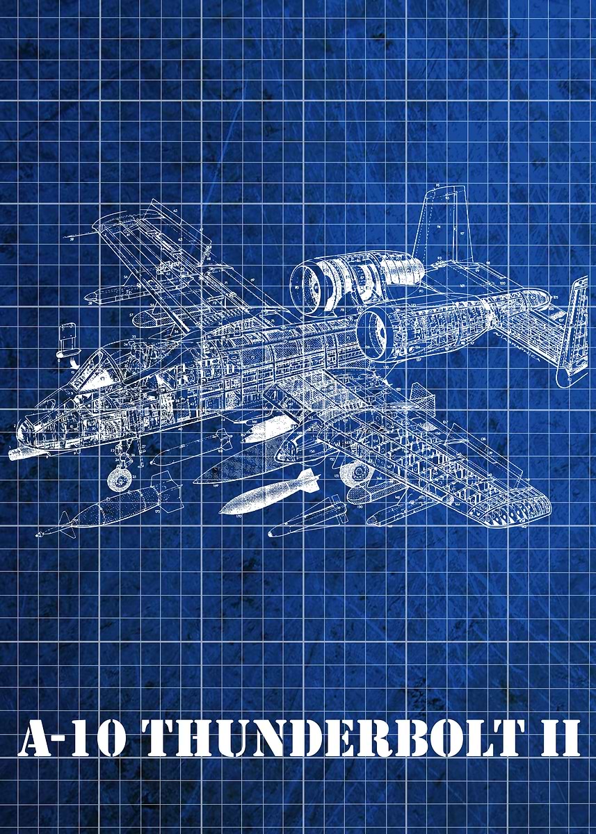 'A10 Thunderbolt II' Poster, picture, metal print, paint by Geoji Jacob ...