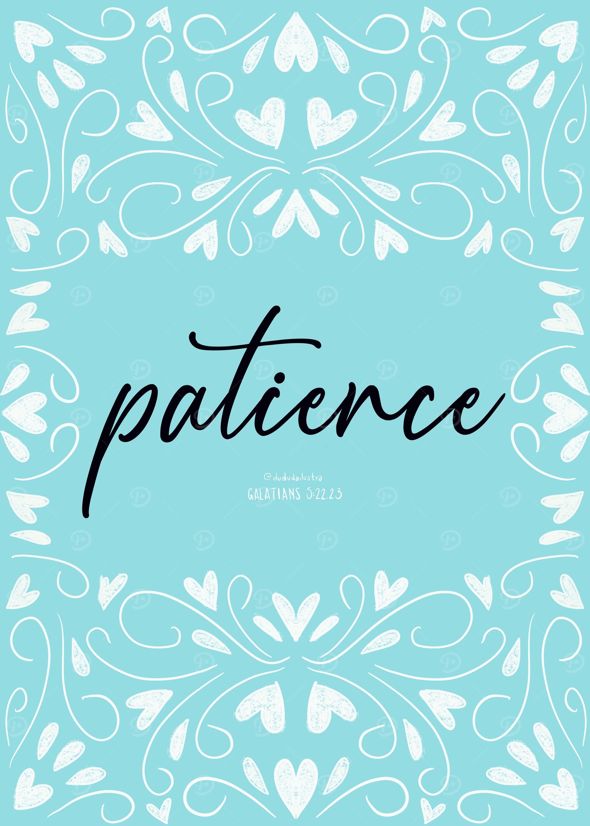 'Patience' Poster, picture, metal print, paint by Eduarda de Oliveira ...