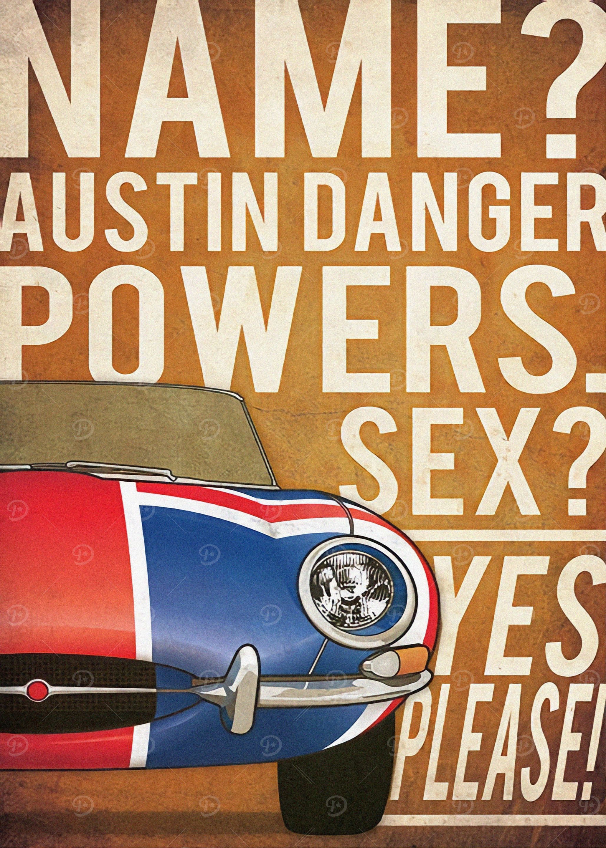'Austin Powers' Poster, picture, metal print, paint by Miguel Patton ...