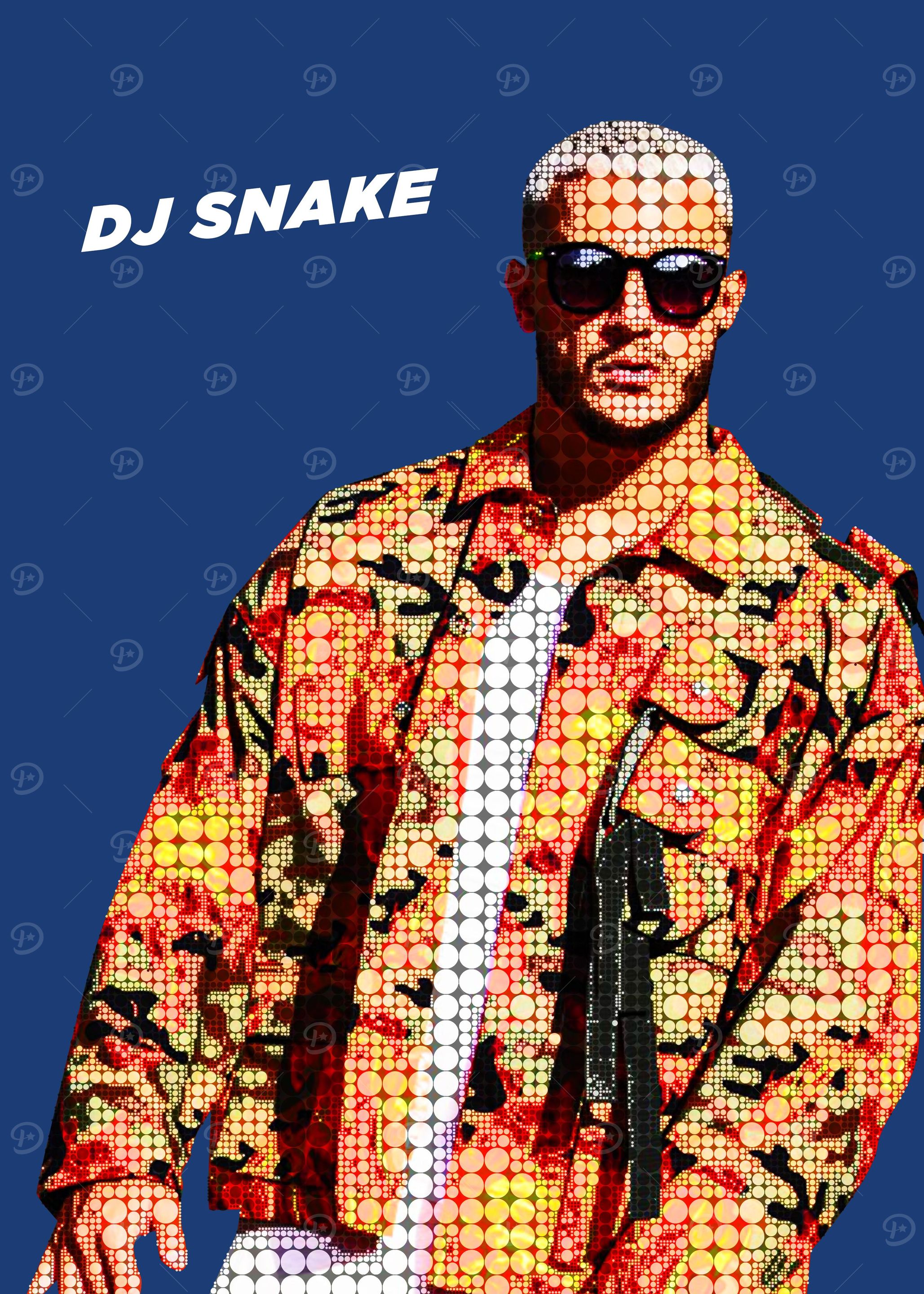 'Dj Snake' Poster, picture, metal print, paint by Bestselling Music ...