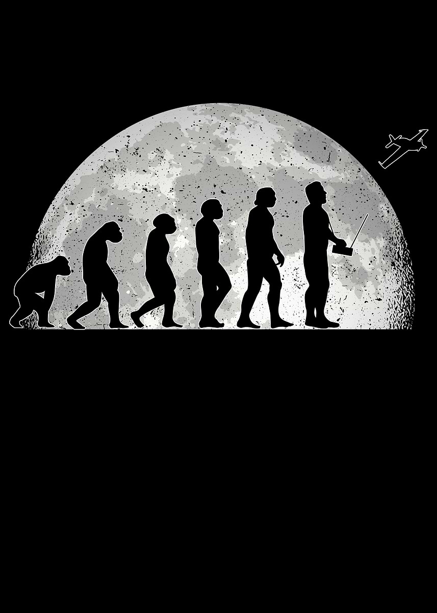 'Model Airplane Evolution' Poster, picture, metal print, paint by ...