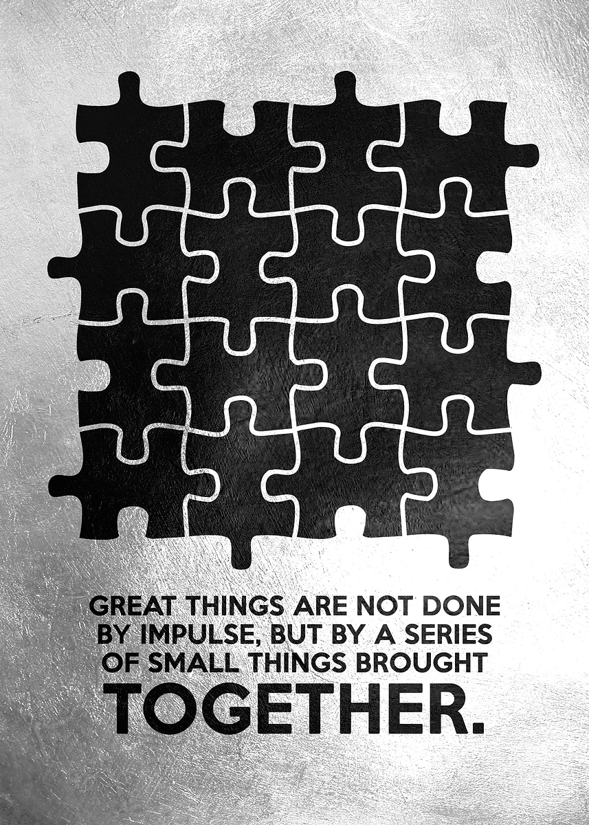 'Puzzle Together' Poster, picture, metal print, paint by ABConcepts ...