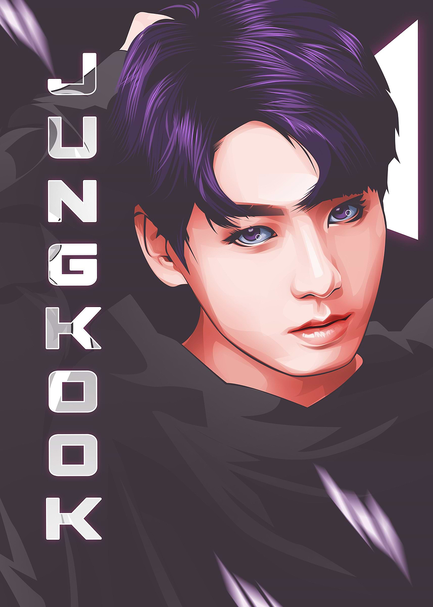 'Kookie' Poster, picture, metal print, paint by Naui Art | Displate