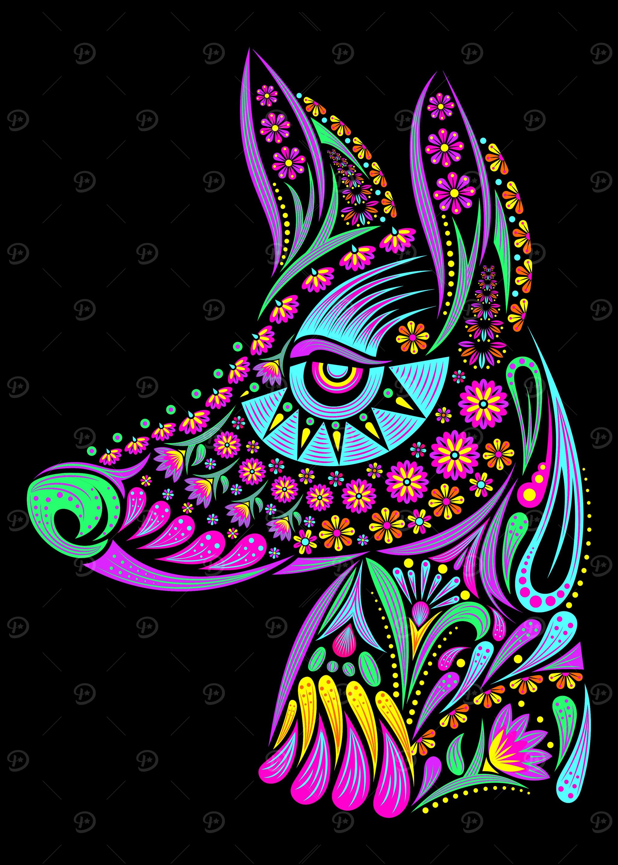 'mexican dog' Poster, picture, metal print, paint by almost seven ...