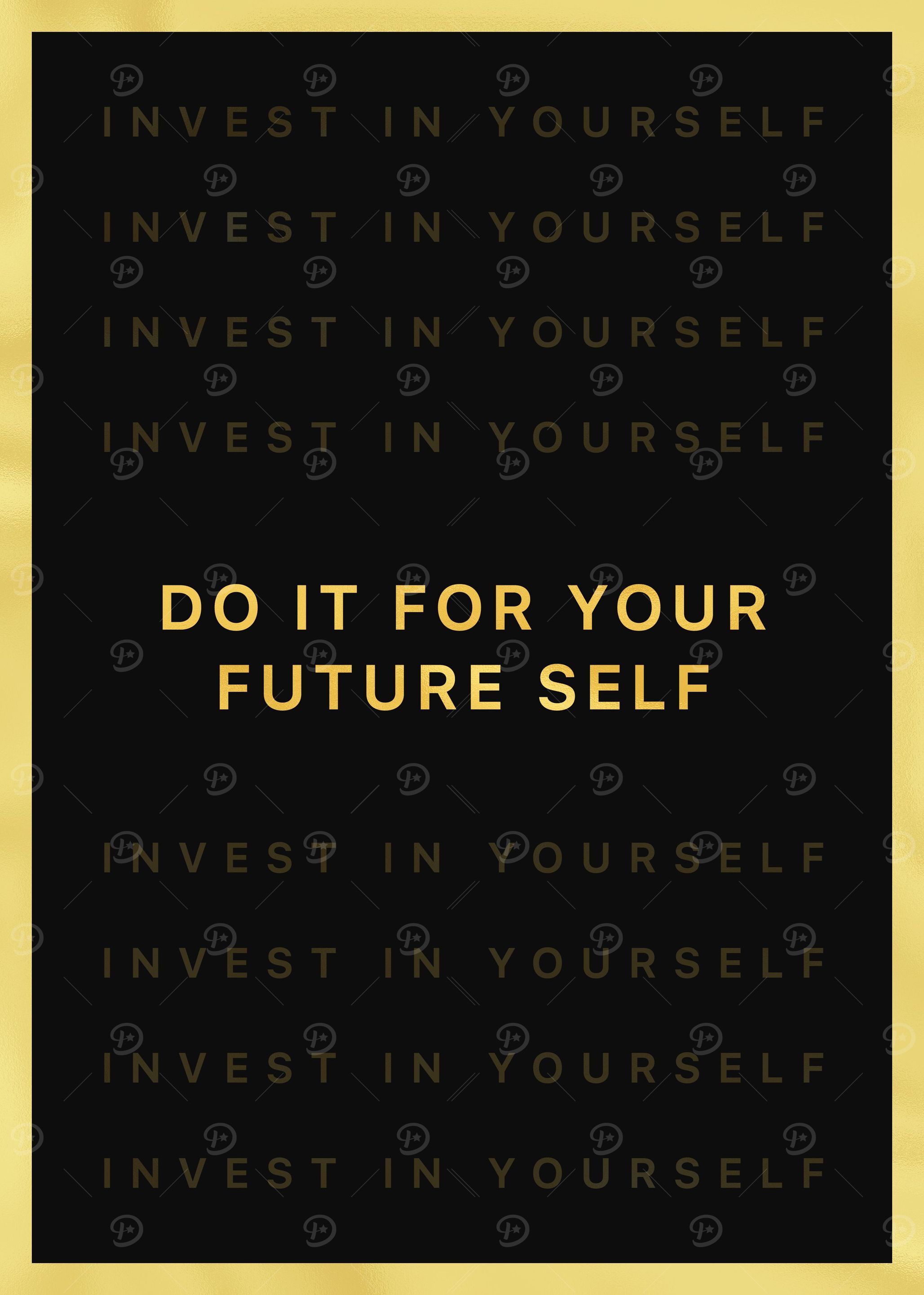 'Future You Quote' Poster, picture, metal print, paint by Visitify ...