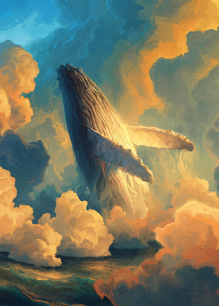 'Breath' Poster, picture, metal print, paint by RHADS | Displate