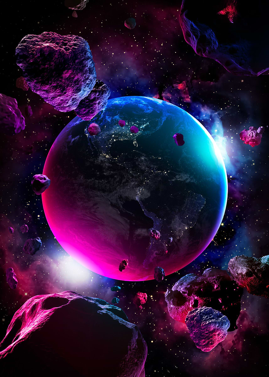 'Doomsday Earth Americas' Poster, picture, metal print, paint by Broken ...