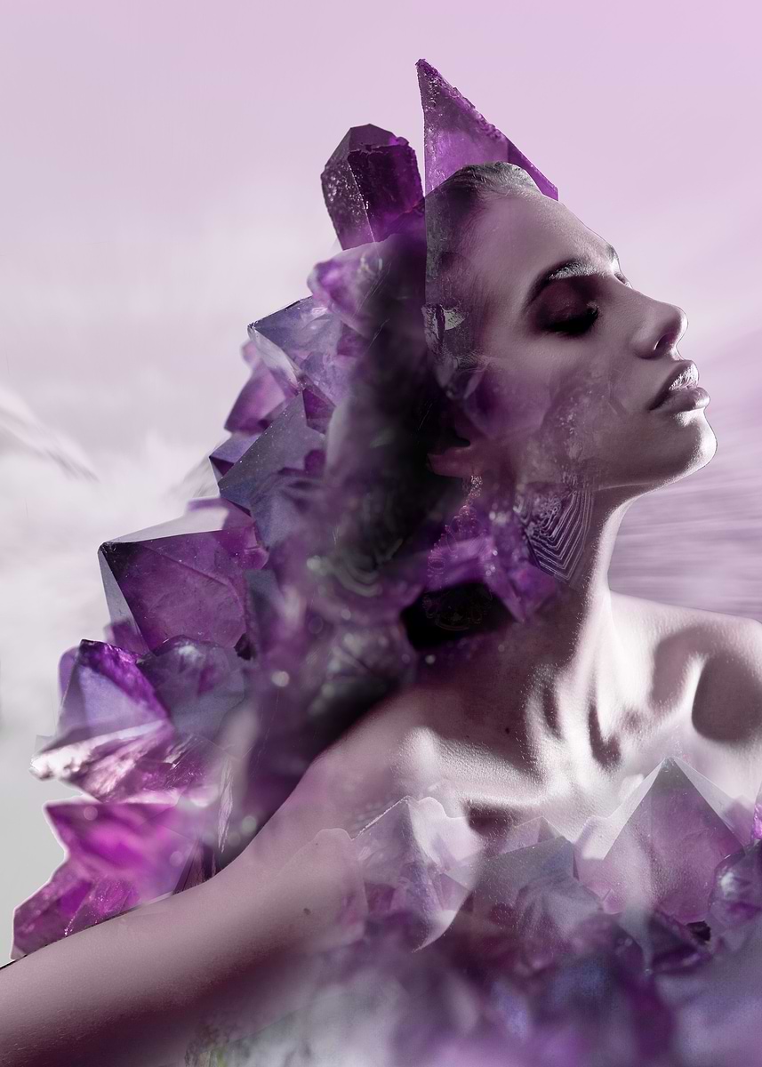 'Amethysts' Poster, picture, metal print, paint by Petru Lee van ...