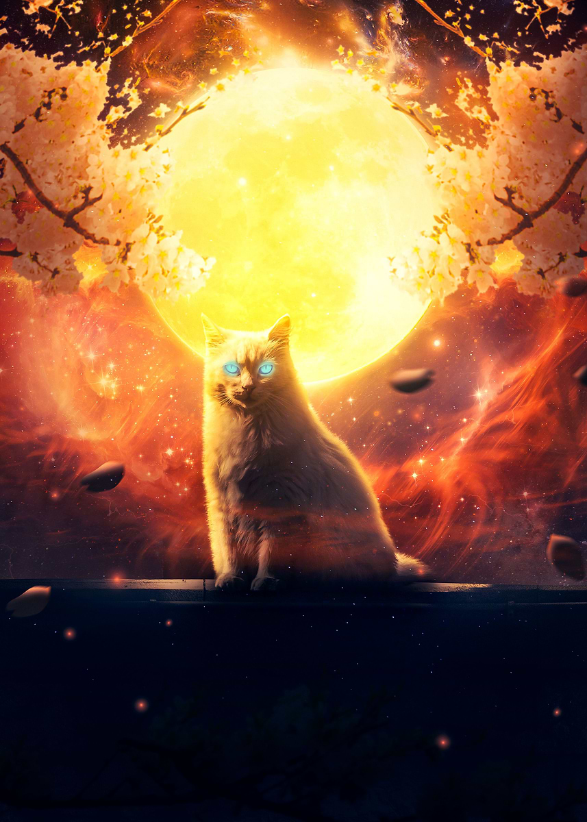 'Cat Walk Poster' Poster, picture, metal print, paint by Robert ...