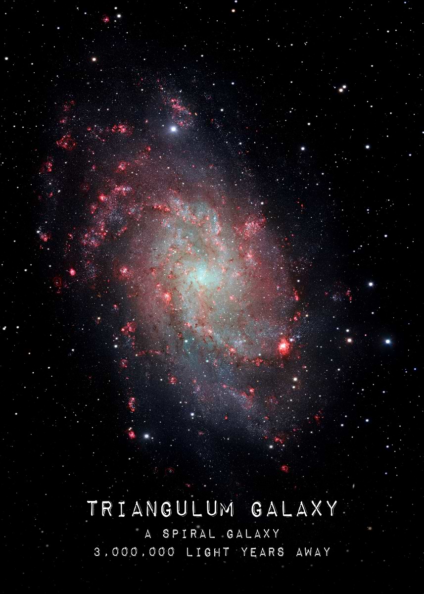 'The Triangulum Galaxy' Poster, picture, metal print, paint by ...