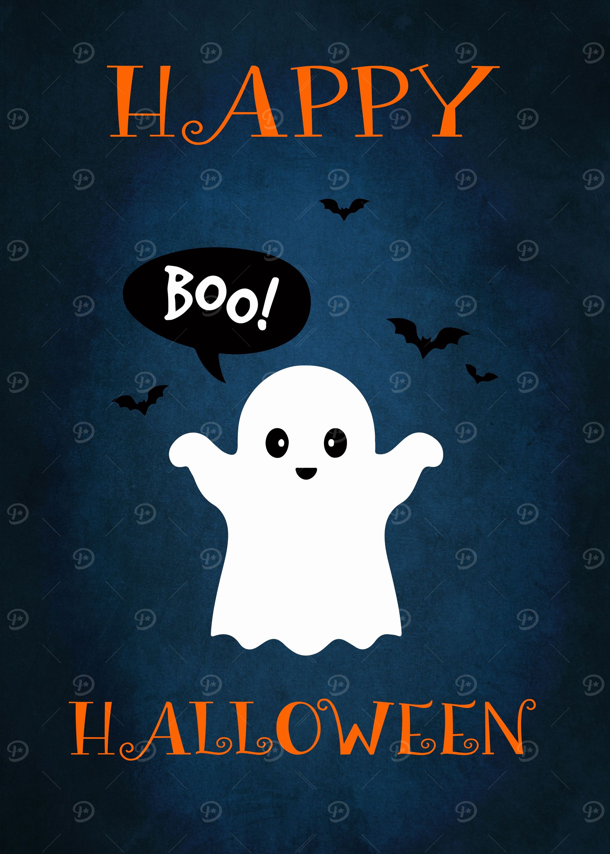'40 Halloween Boo 40' Poster, picture, metal print, paint by Dusty ...