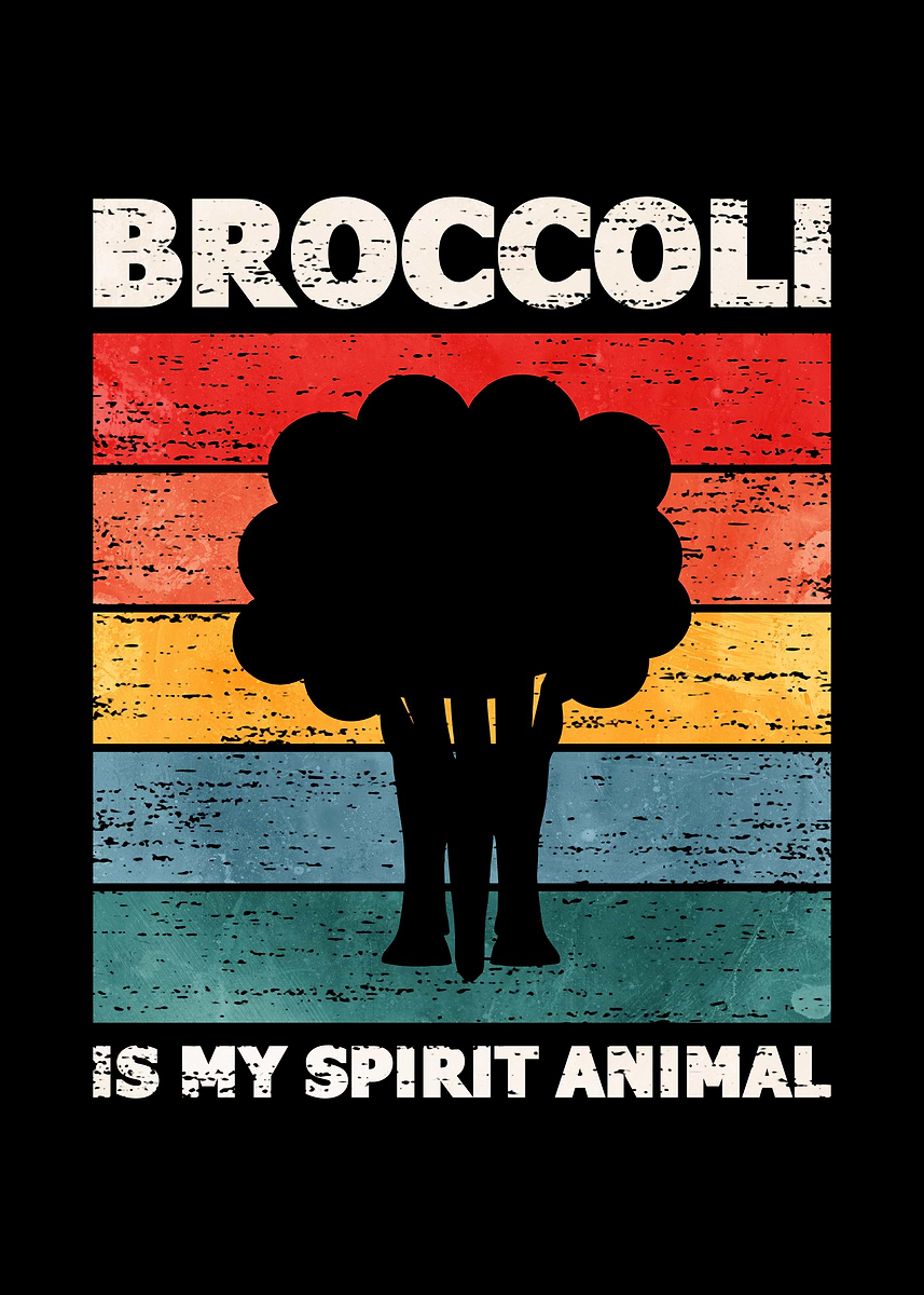 'Broccoli Queen' Poster, picture, metal print, paint by Hexor | Displate