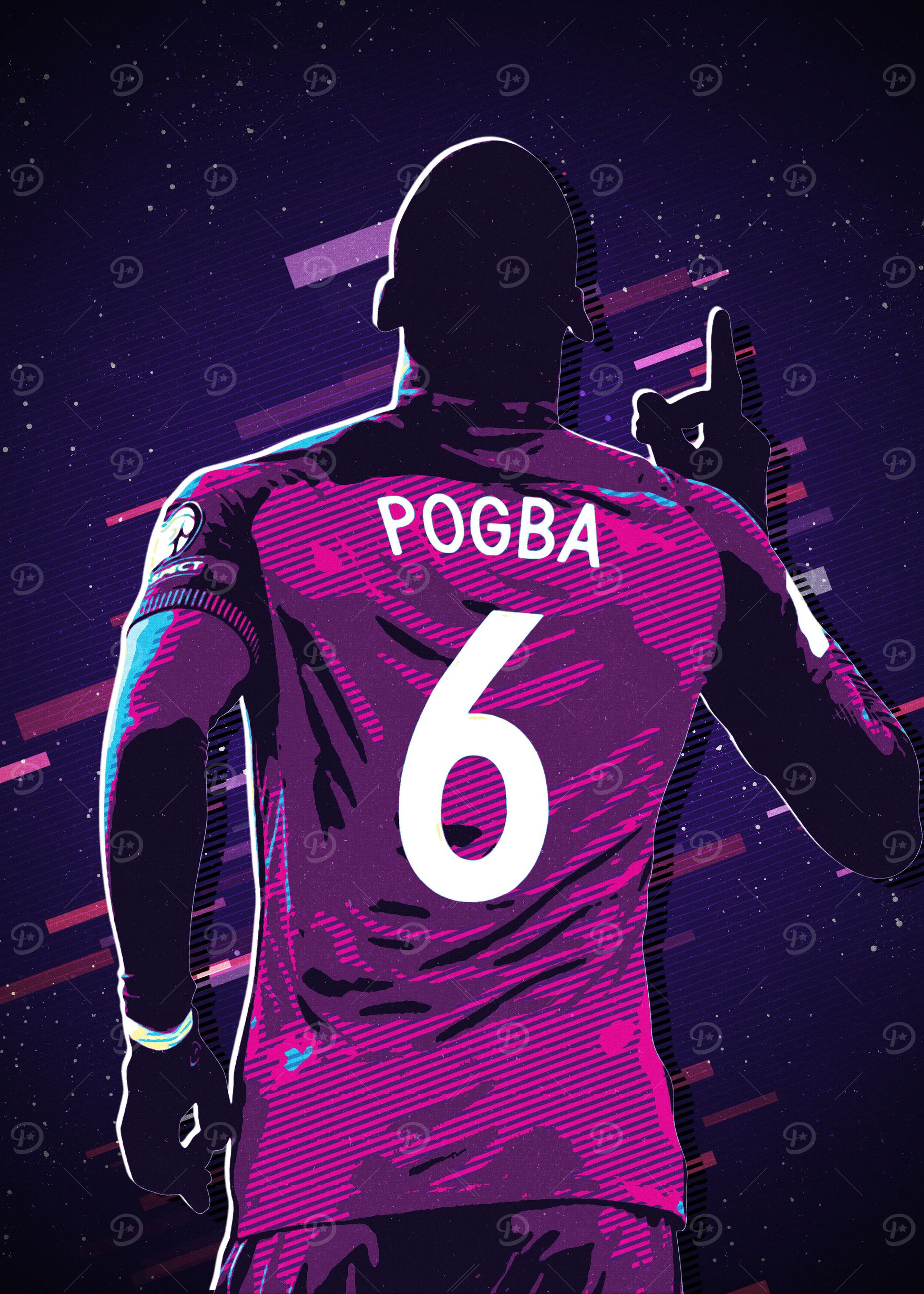 'paul pogba football player' Poster, picture, metal print, paint by ...