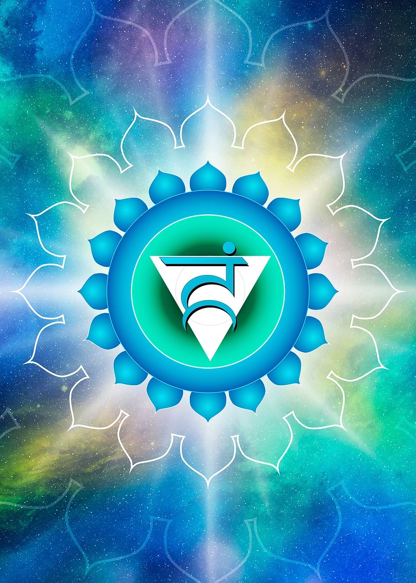 'Chakra energy' Poster, picture, metal print, paint by Ray Diaz | Displate